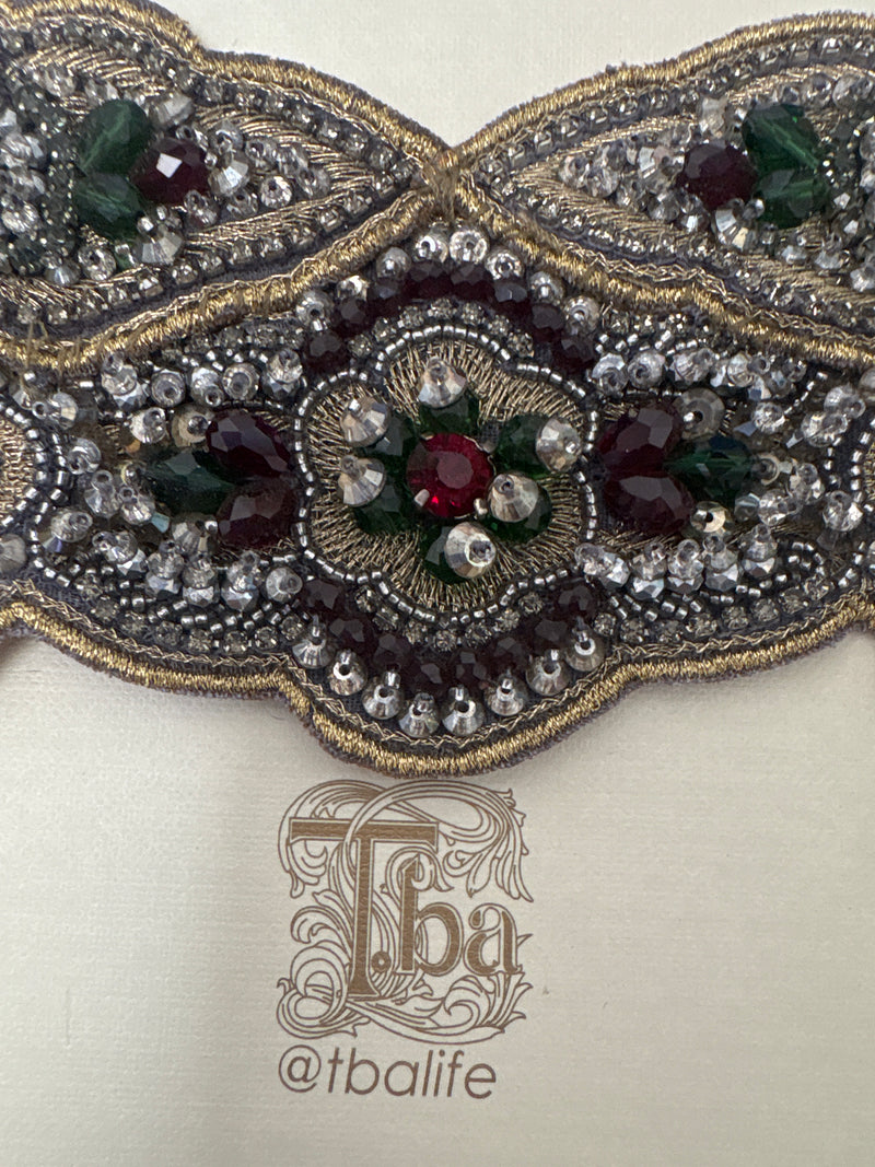Tzar Embroidered Belt - Spanish Silk Velvet Statement Belt | T.ba ...