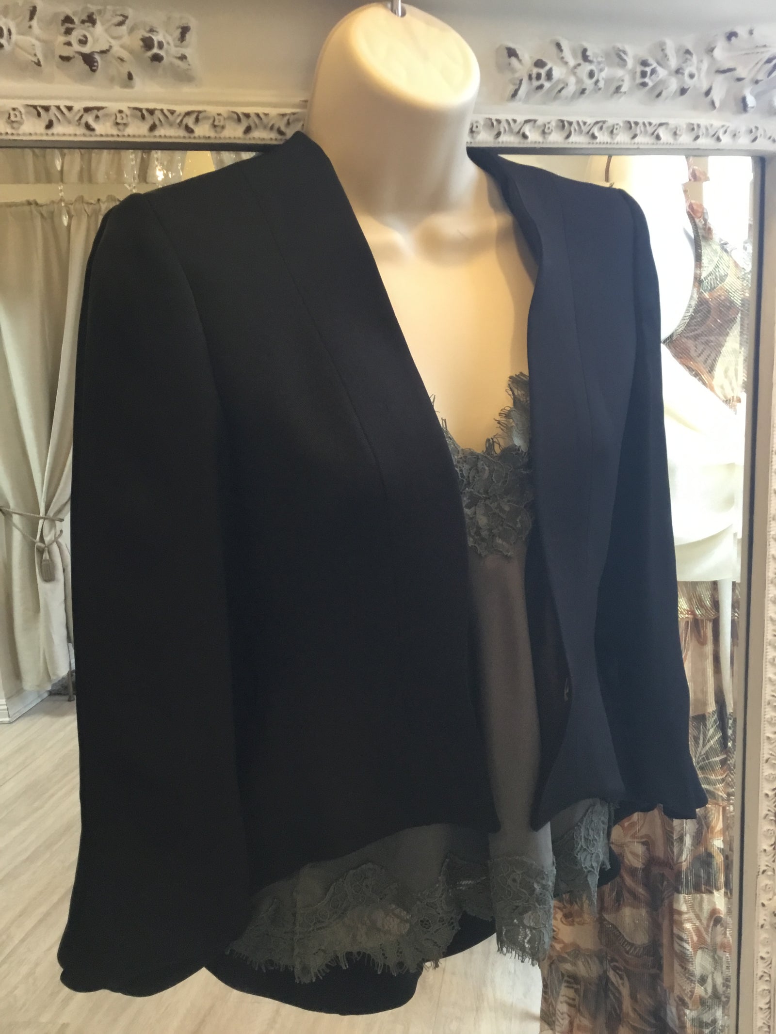 T.ba Daria Lux Sharkskin Jacket | Spanish Designer Tailored Jacket ...