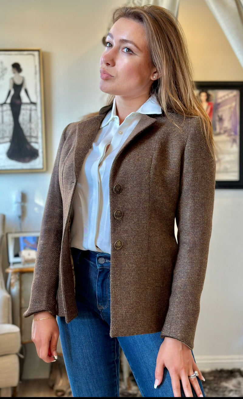 T.ba Jacket Tweed - PapillonStyles