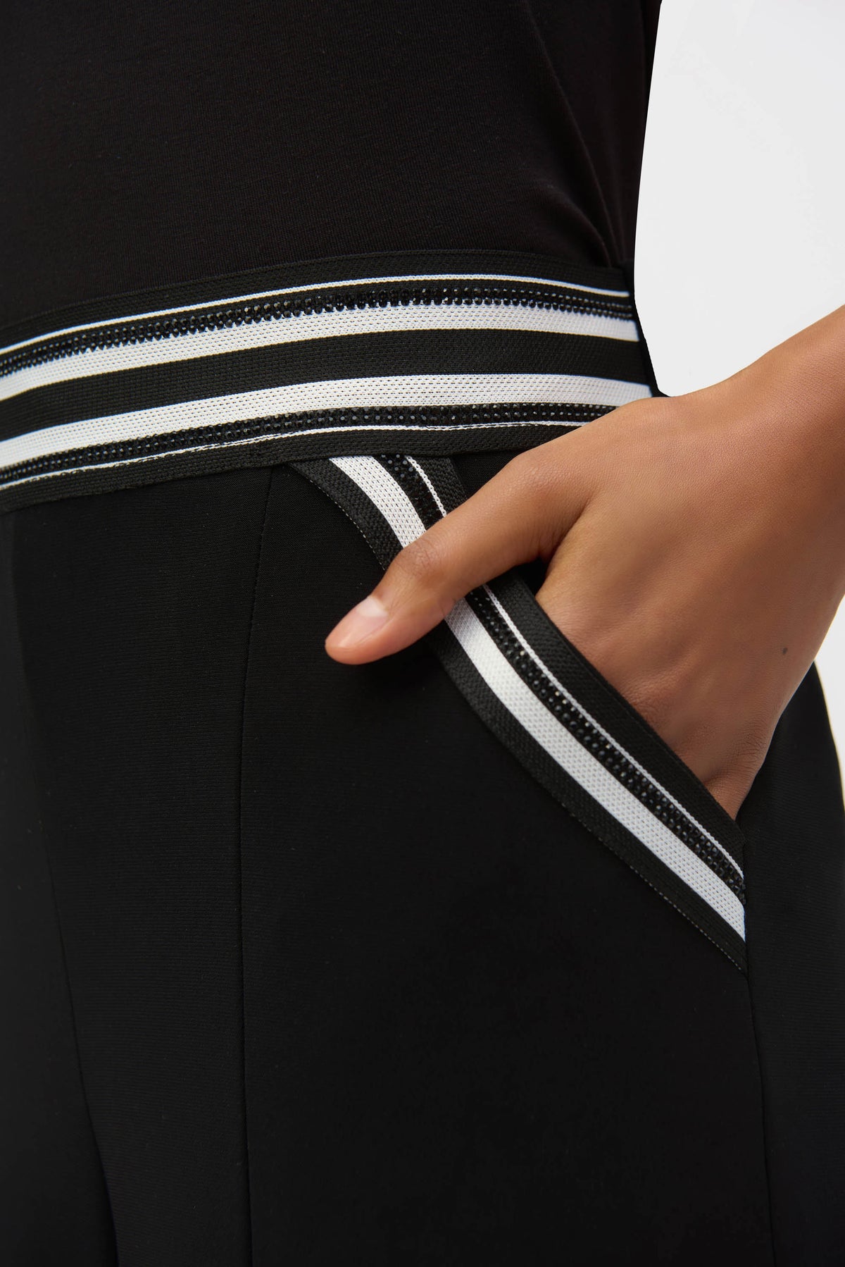 Joseph Ribkoff Gauze Abstract Print Wide Leg Pants - PapillonStyles