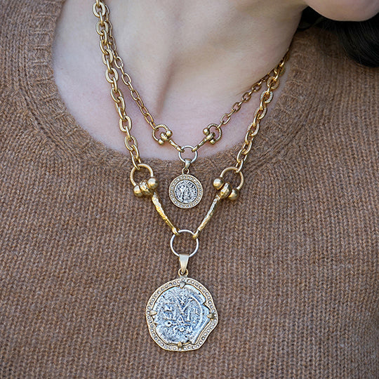 Tat2 Designs Gold Molat Necklace - PapillonStyles